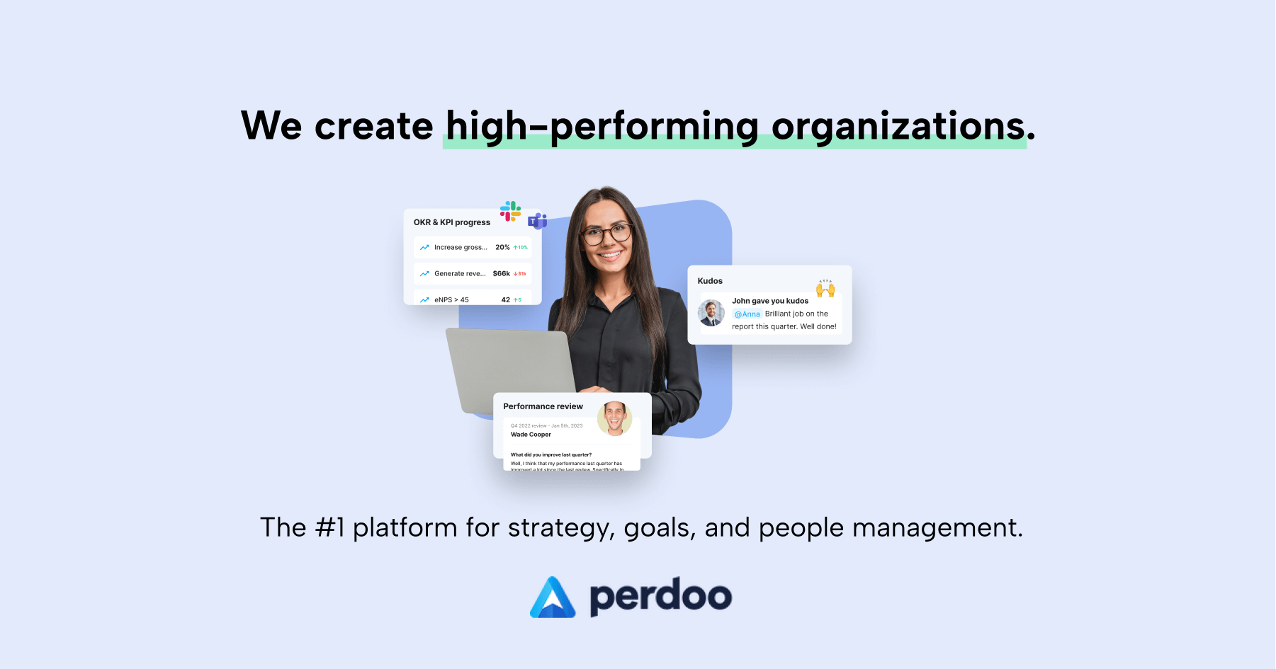 Perdoo - OKR Software + KPIs + HR Management - All in One
